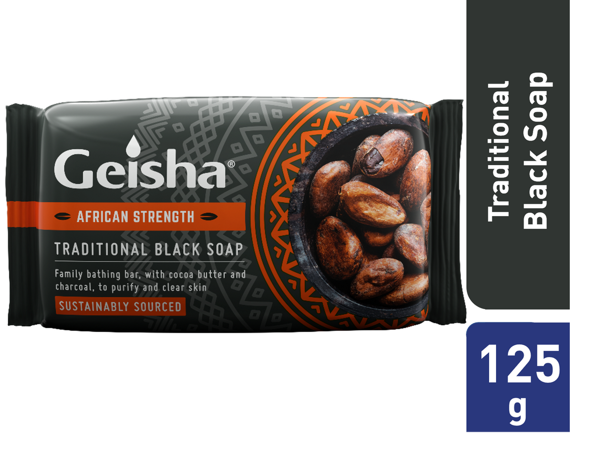 GEISHA AFRICAN STRENGTH BLACK SOAP 125G – Ushop Kenya